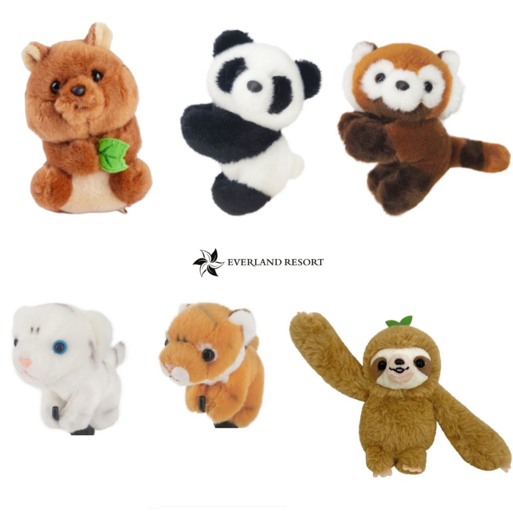 [EVERLAND] Korea Official Merch Animals Panda/Red Panda/Sloth/Tiger ...