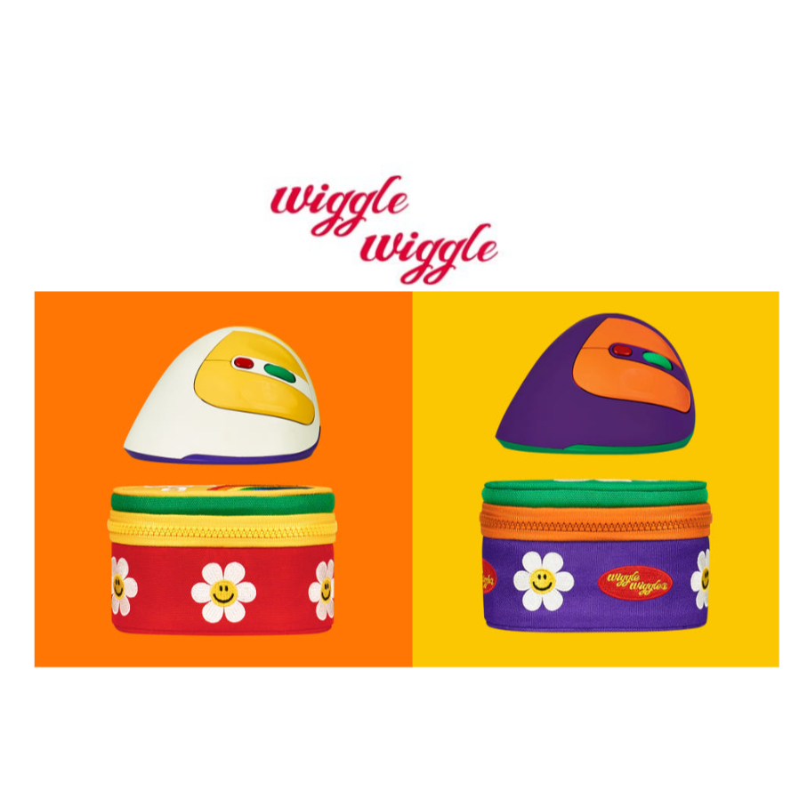 [Wiggle Wiggle X ABKO] Chuột dọc tiện dụng im lặng không dây Ngà / Tím | Shopee Việt Nam