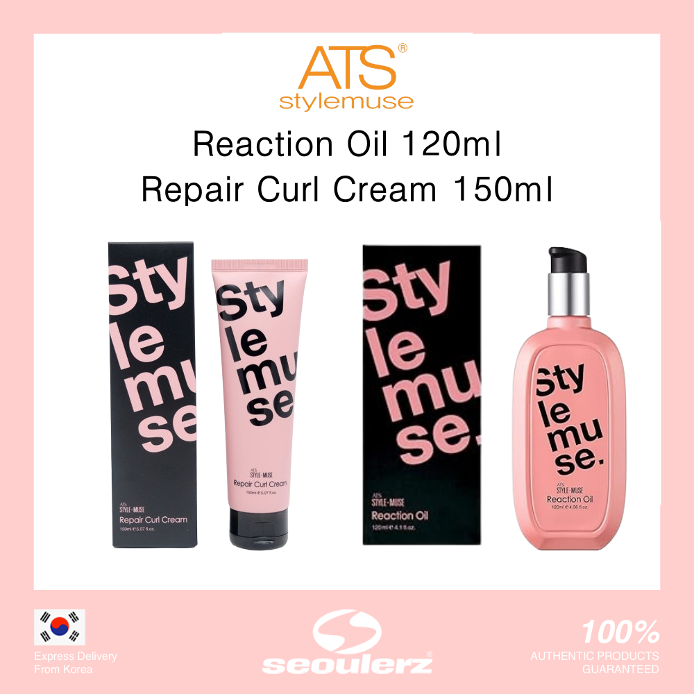 KEM TẠO KIỂU ATS STYLEMUSE REPAIR CURL CREAM 150ml Dầu dưỡng ATS Stylemuse Reaction oil 120ml ...