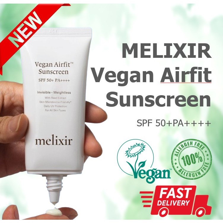 Kem chống nắng hóa học thuần chay cho mọi loại da MELIXIR Vegan Airfit ...
