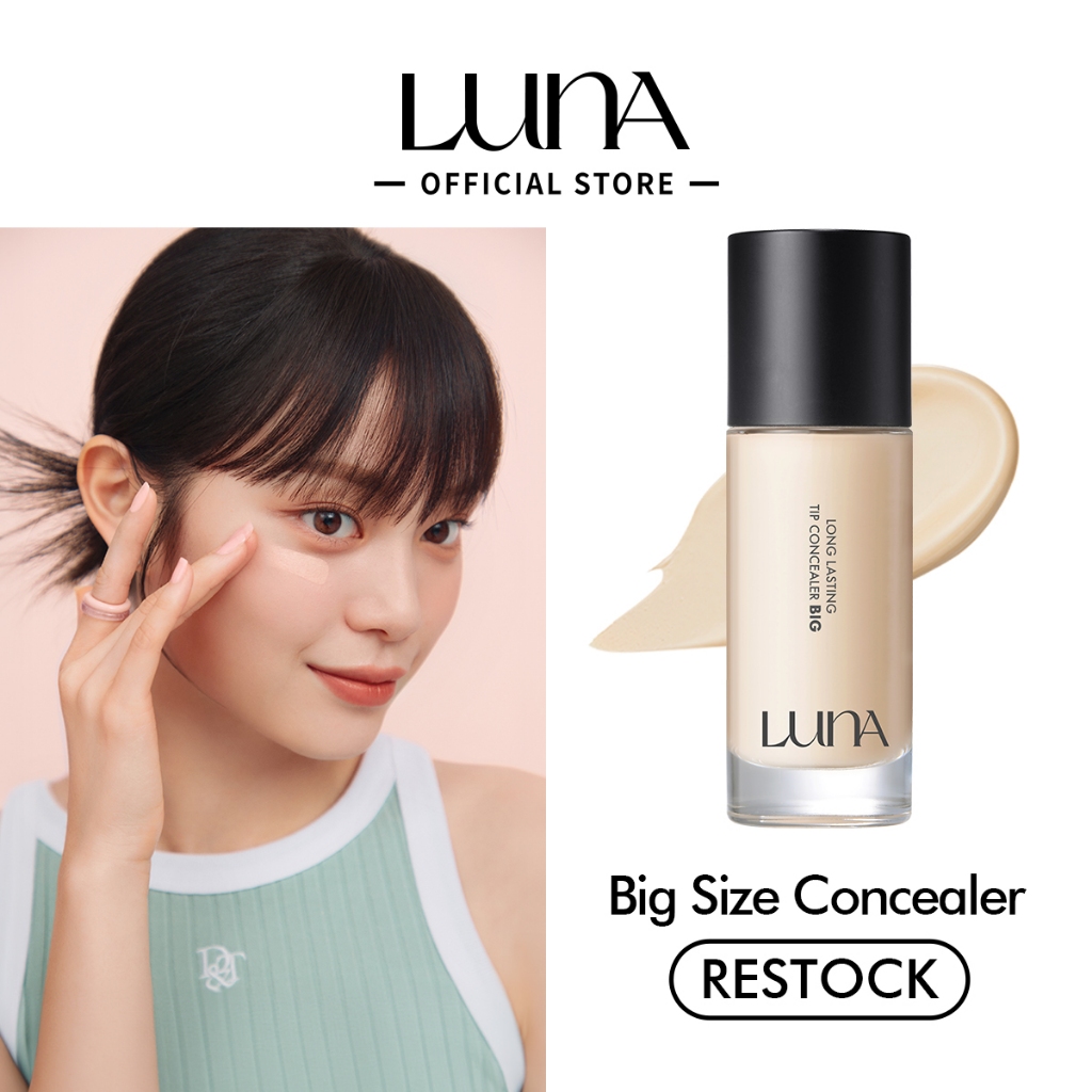 Kem che khuyết điểm đầu lâu dài chính thức LUNA Kích thước lớn để che khuyết điểm, che phủ, làm ...