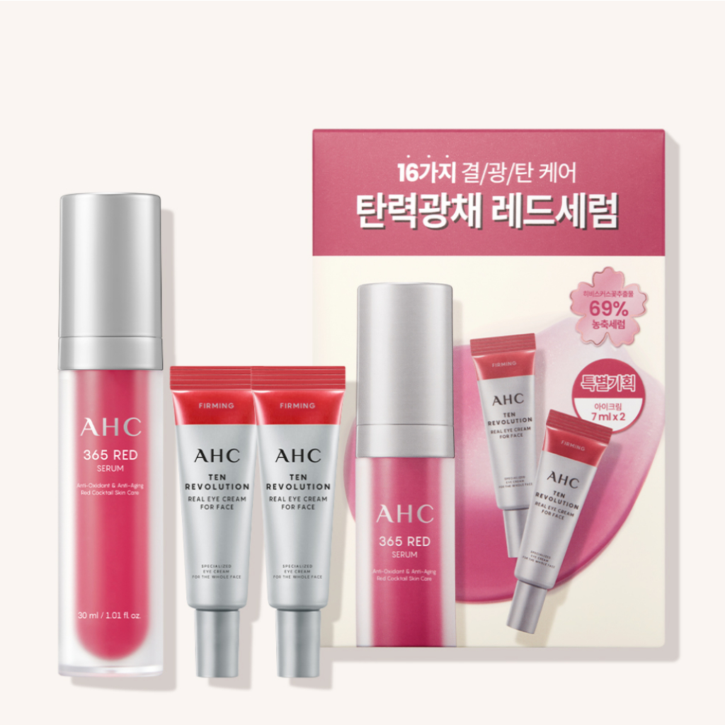 Ahc 365 Red SERUM SYNERGY SET (Tinh chất đỏ 30ml + Kem dưỡng mắt 7ml x ...