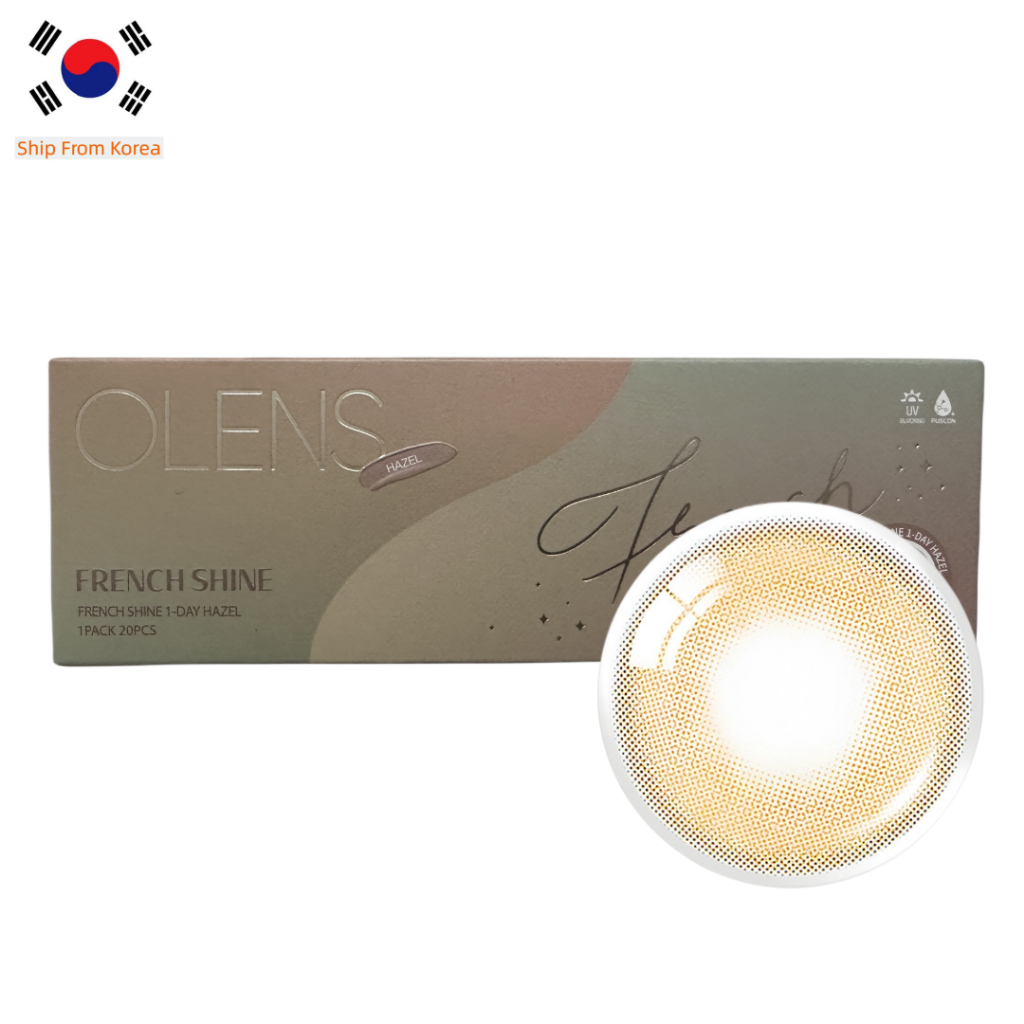 OLENS FRENCH SHINE HAZEL 20P korean conatct lens, contact lens ...