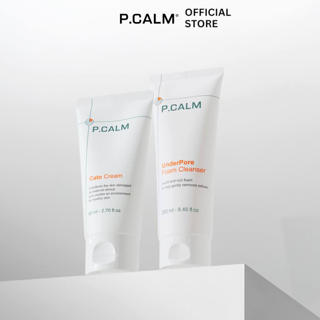 Bộ 2 sản phẩm P.CALM cato cream 80ml + UnderPore Foam Cleanser 150ml ...
