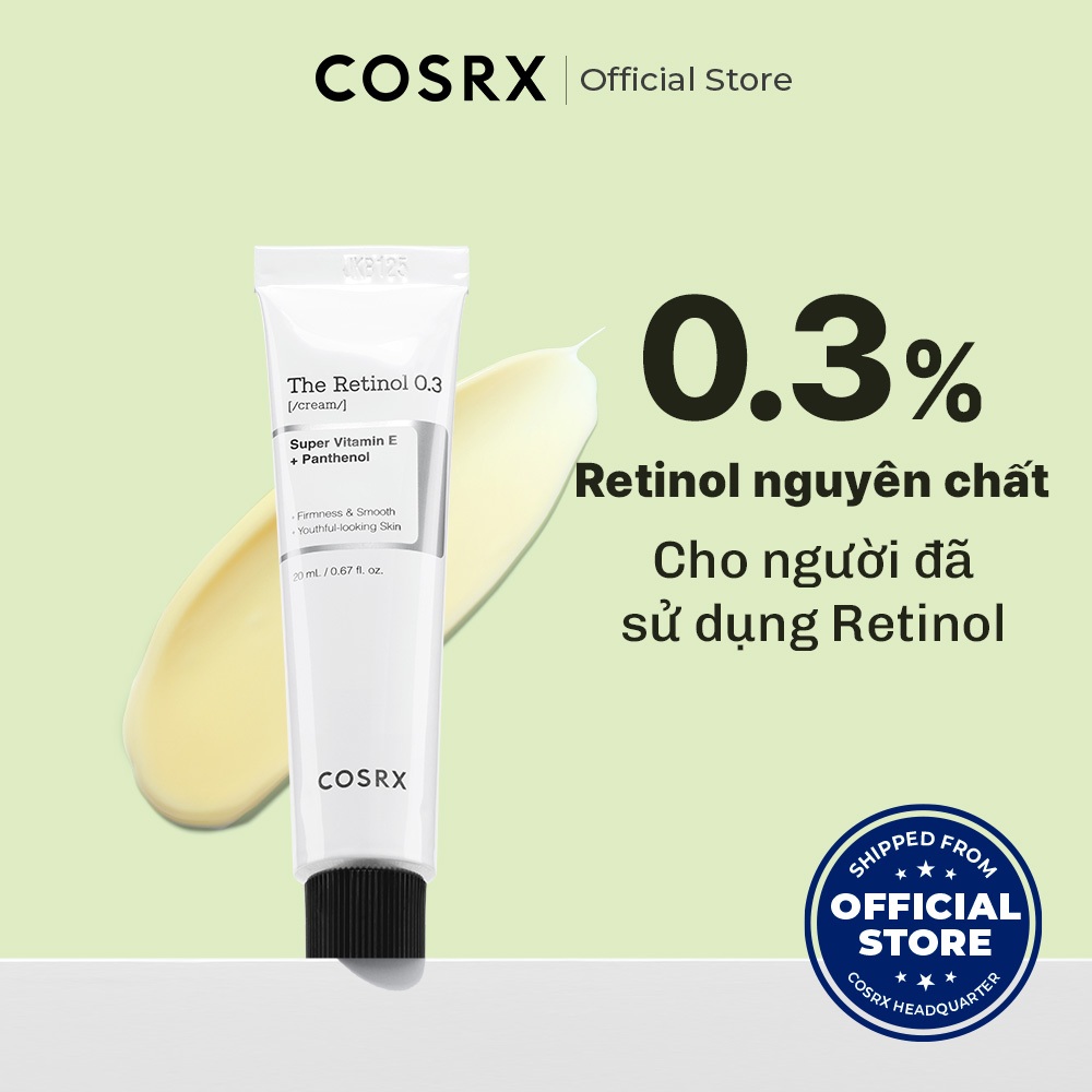 Kem The RX Retinol 0.3% COSRX trẻ hóa da/ngừa lão hóa/săn chắc da cho người có kinh nghiệm sử ...