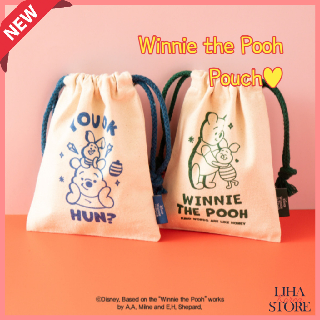 Túi dây rút Daiso Hàn Quốc Disney Winnie the POOH Point Túi POOH ...