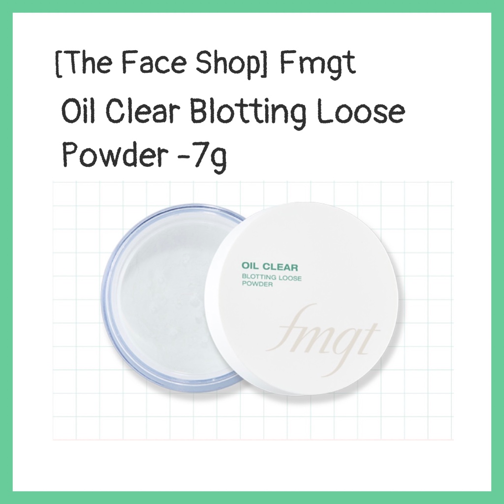 [The Face Shop] Bột lỏng trong suốt Fmgt Oil -7g #OilPaper #Powder # ...