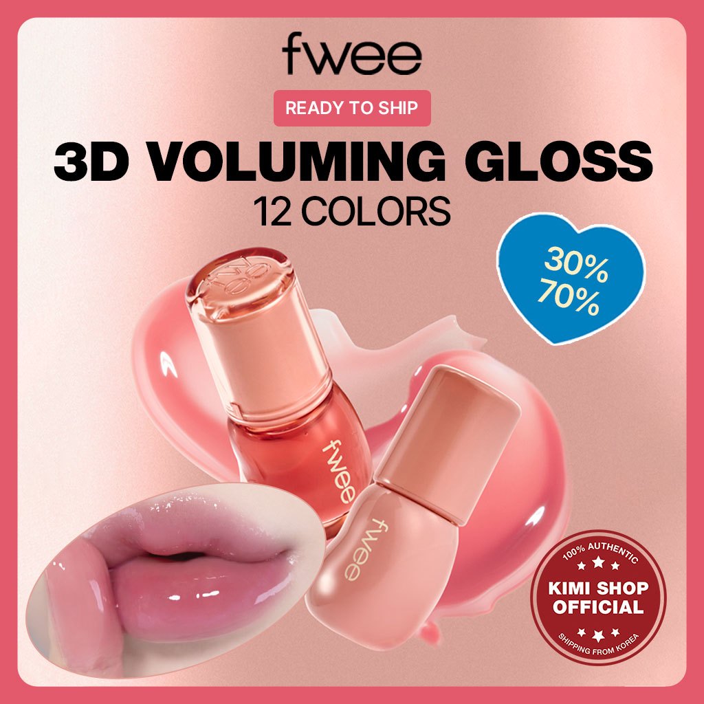 [Fwee] 3D Voluming Gloss 12 Màu Son Bóng bay 3D 5.3g (30% / 70%) | Shopee Việt Nam