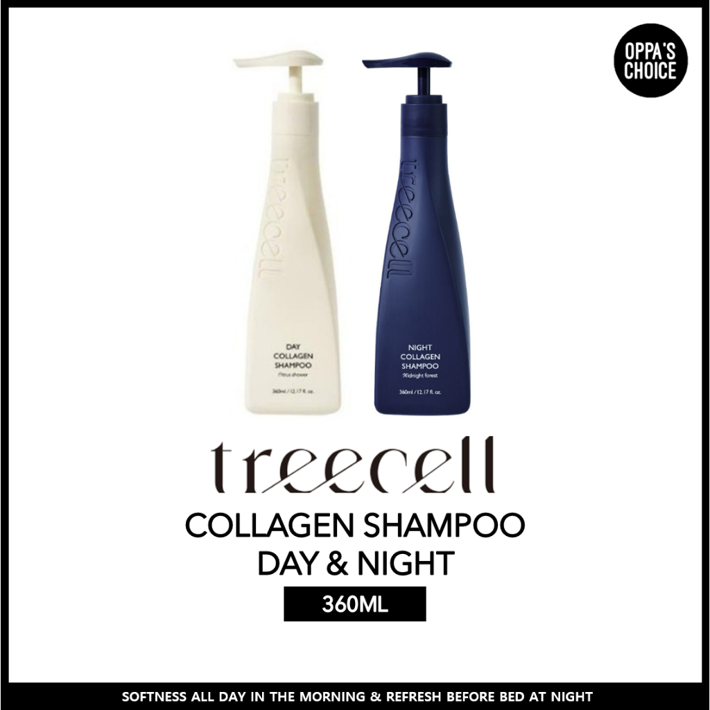 TREECELL COLLAGEN SHAMPOO DAY&NIGHT 360ML (Morning of Resort & Midnight Forest) | Shopee Việt Nam