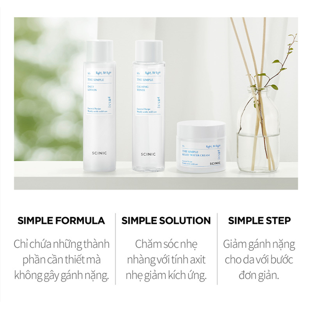Kem dưỡng ẩm SCINIC The Simple Relief 80ml SCINIC the simple relief ...