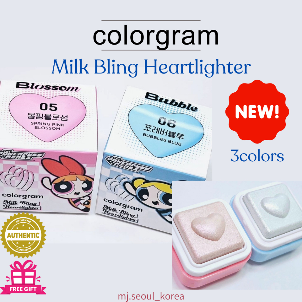 Colorgram Milk Bling Heartlighter Highlighter 3 màu mới | Shopee Việt Nam