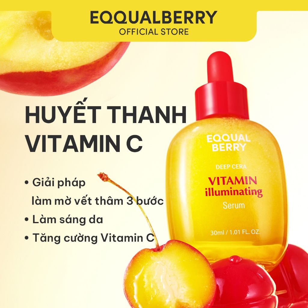 SERUM EQQUALBERRY Vitamin C Thiên Nhiên 30ml – Làm sáng, giảm thâm ...