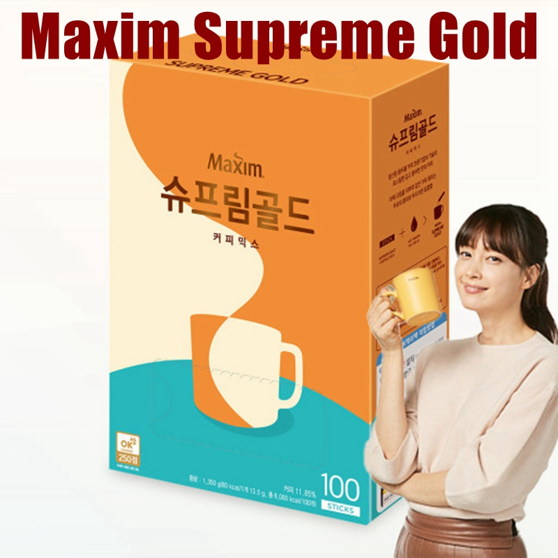 Maxim Supreme Gold Coffee 100 que Cà phê hòa tan | Shopee Việt Nam