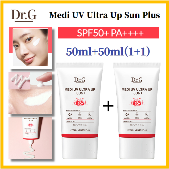 Dr.g Medi UV Ultra Up Sun Plus (1 + 1) 50ml + 50ml SPF 50 + PA + + + / provitamin D / Bảo vệ tia ...