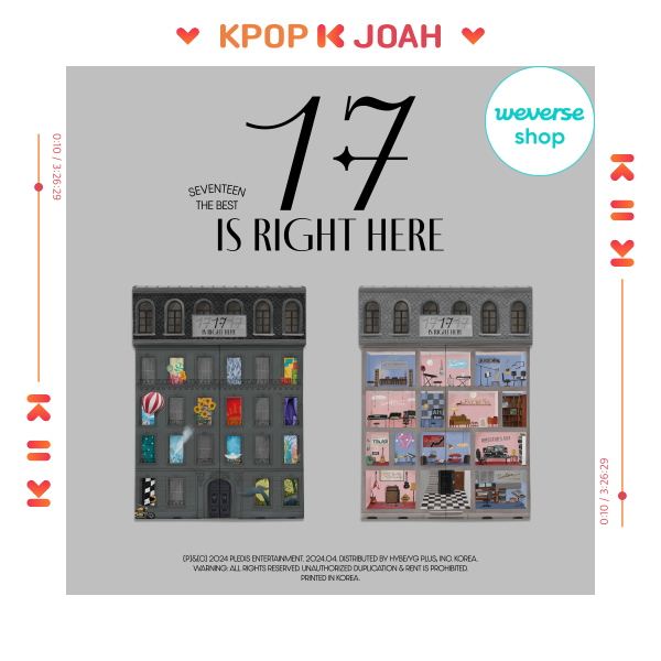 [POB] SEVENTEEN [17 IS RIGHT HERE] BEST ALBUM (30th Apr.2024) | Shopee Việt Nam