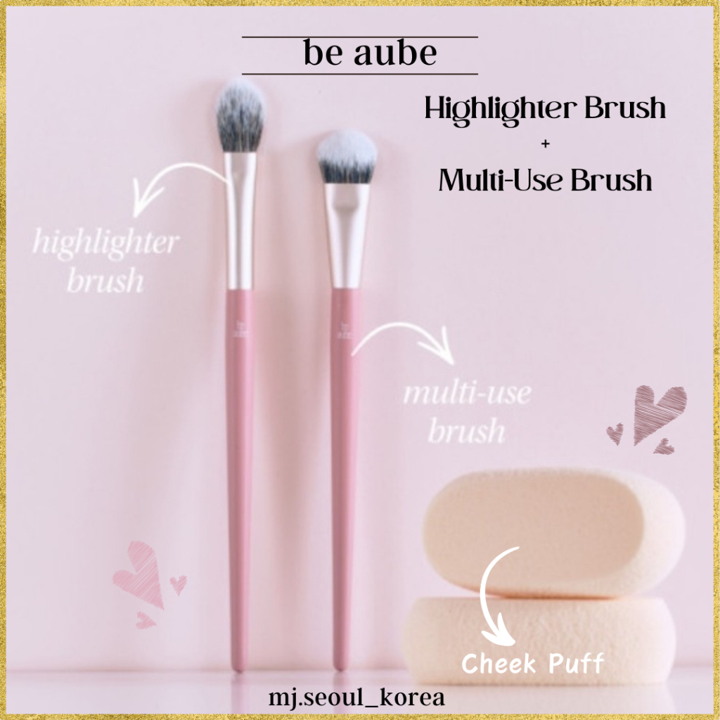 Be aube Highlighter Brush Bàn chải đa năng Cheek Puff | Shopee Việt Nam