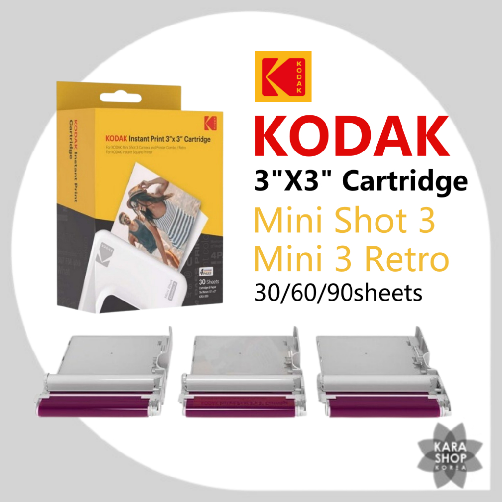 Hộp mực phim KODAK 4PASS (3x3 inch) cho KODAK Mini 3 Retro và Mini Shot ...