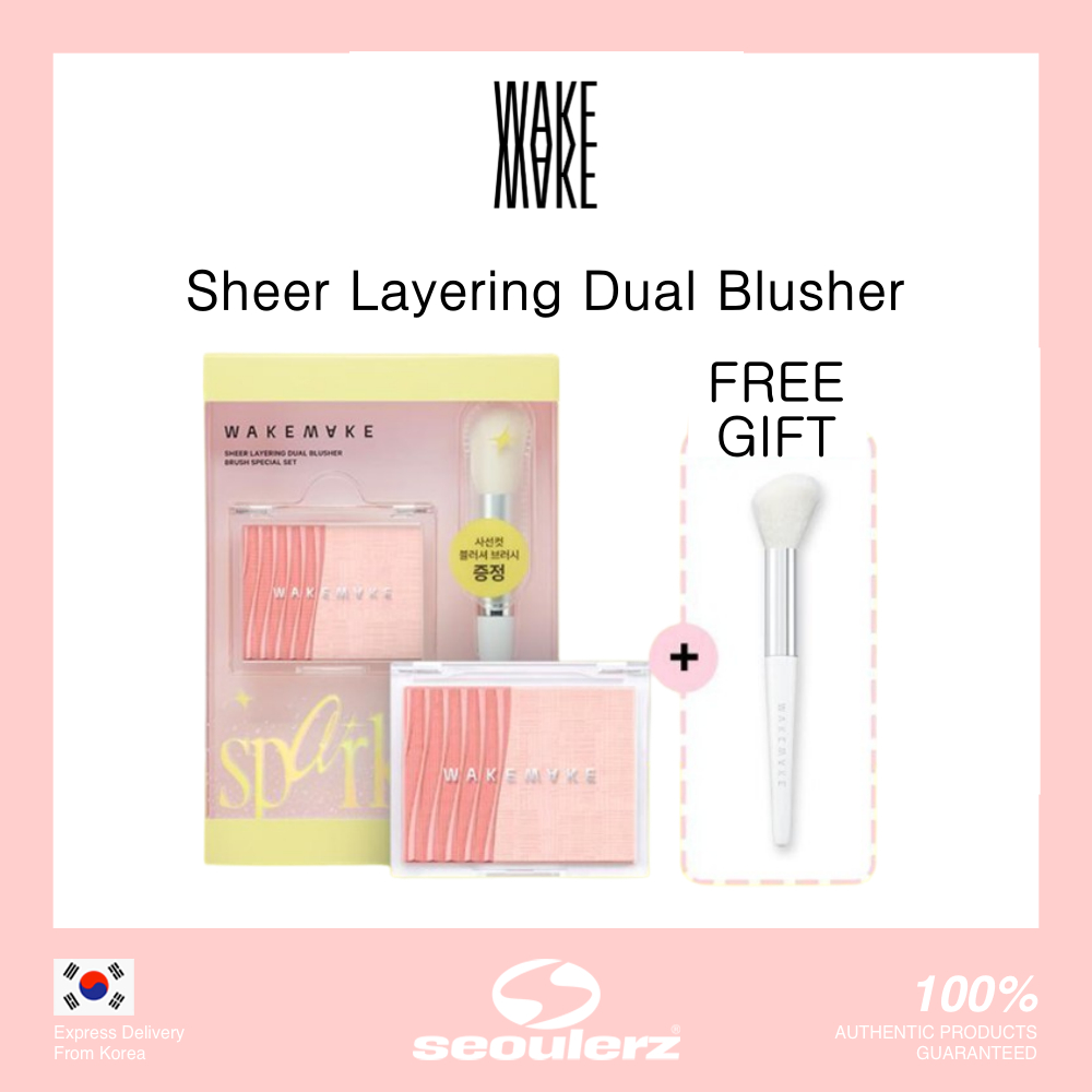 [Wakemake] Phấn má hồng kép Sheer Layering 5 màu 5g Sheer Layering Dual Blusher | Shopee Việt Nam