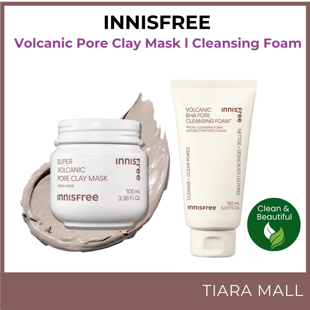[Innisfree] Mặt nạ đất sét lỗ chân lông siêu núi lửa 100ml / Bọt làm sạch lỗ chân lông BHA núi ...