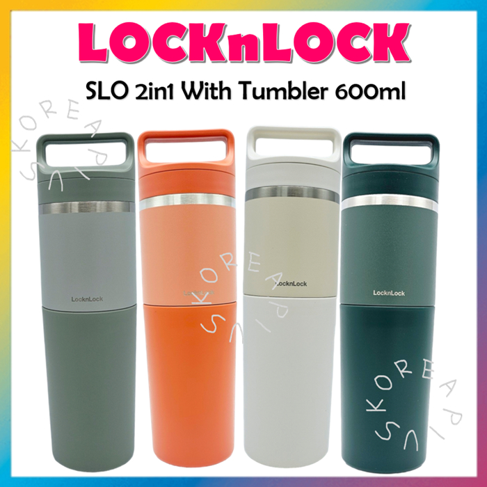 LOCK & LOCK [Locknlock] SLO 2in1 Có Cốc 600ml LHC4332 Khóa & khóa cách nhiệt bằng thép không gỉ ...