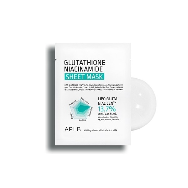 Mặt Nạ Dưỡng Trắng Cao Cấp APLB Glutathione Niacinamide Sheet Mask 25ml ...