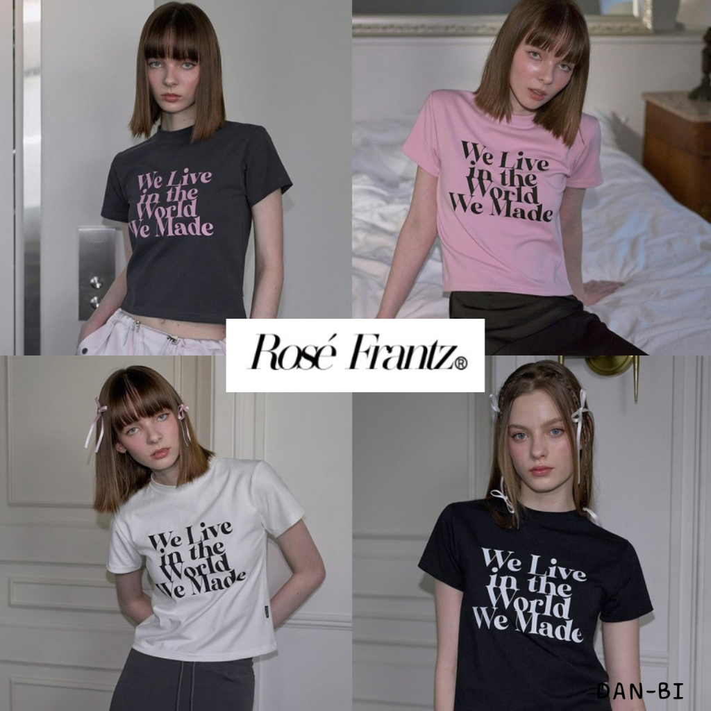 [Rose FRANTZ] T-SHIRTS HOA THẾ GIỚI (100% CHÍNH HÃNG HÀN QUỐC / 4 MÀU ...