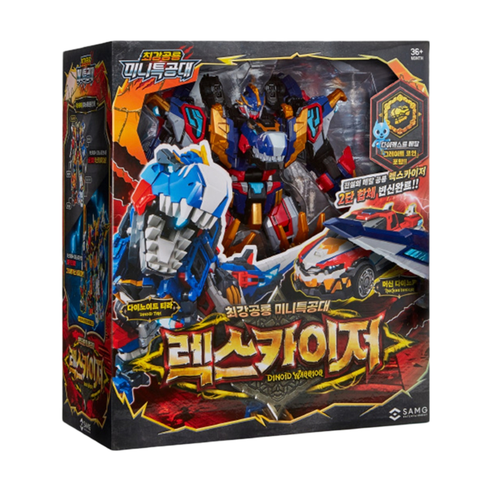 Đồ chơi Robot khủng long biến hình Miniforce Dinoid Rex Kaiser - 2025 ...