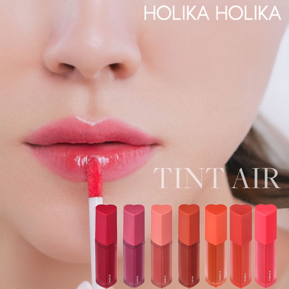 Holika Holika Heart Crush Glow Lip Tint Air 15 Màu Sắc Lâu Dài Son Boost | Shopee Việt Nam
