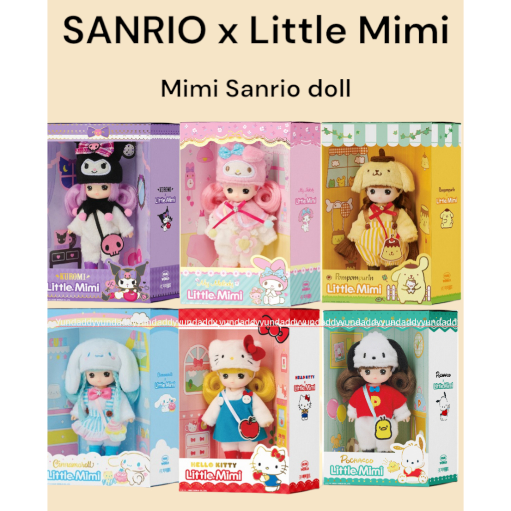 [Little MIMI] Búp bê MIMI X SANRIO (Kuromi / My Melody / Cinnamoroll ...