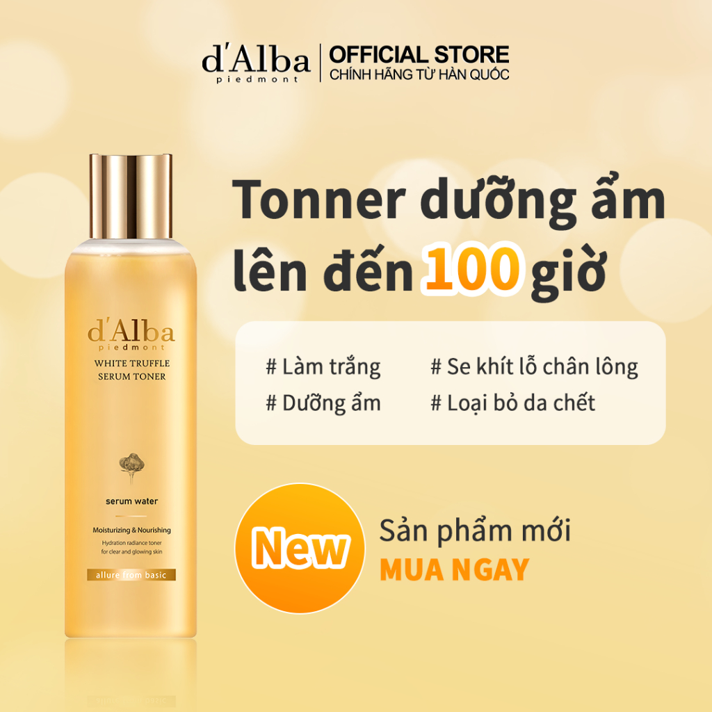 [d'Alba Official] Toner serum dưỡng ẩm lên tới 100 giờ 180ml | Shopee ...