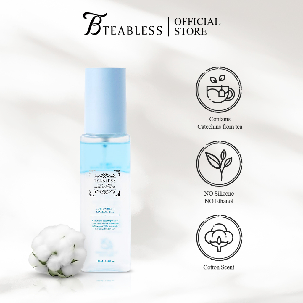 Teabless Xịt thơm tóc & cơ thể nước hoa Hương Trà Cẩm Quỳ Bông Gòn Xanh 100ml | Shopee Việt Nam