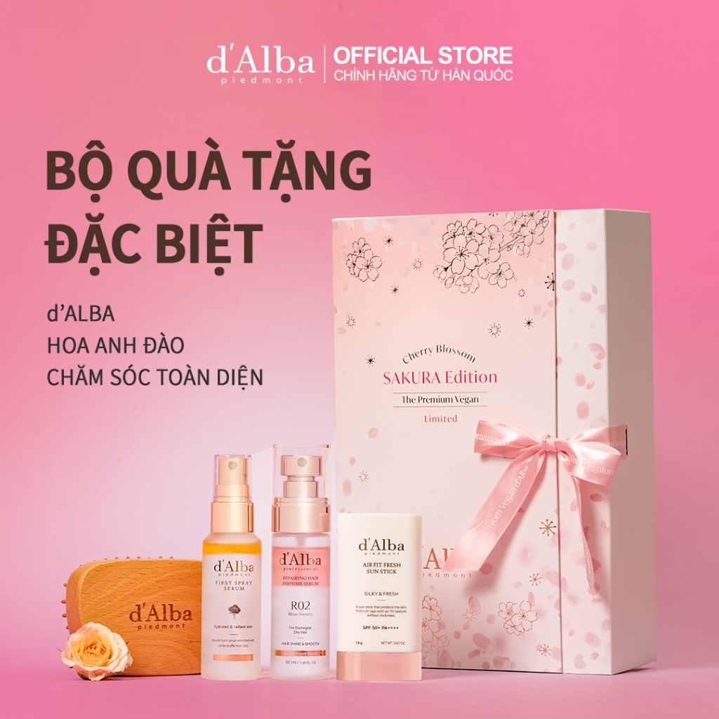 [d'Alba Official] Bộ quà tặng đặc biệt d 'Alba Cherry Blossom (Serum ...