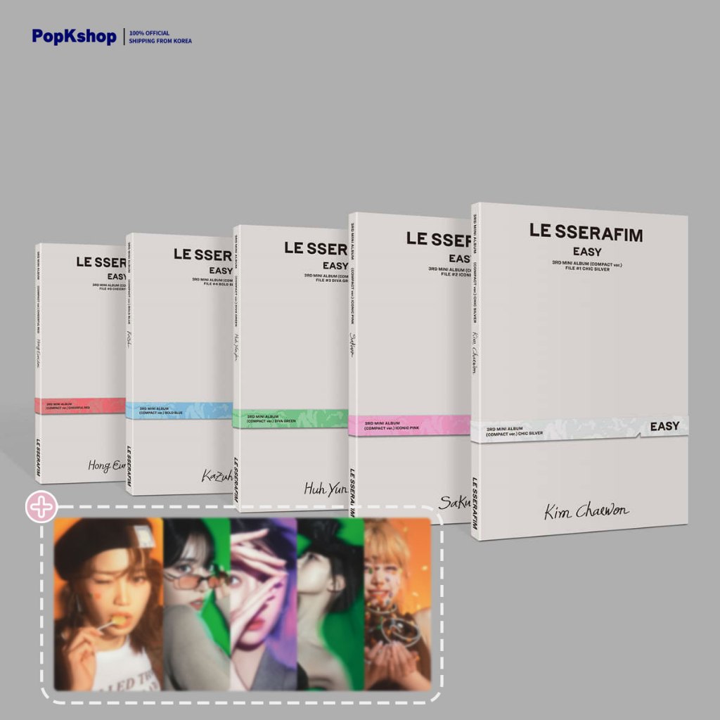[GIFT] LE SSERAFIM 3rd Mini Album EASY Compact Ver | Shopee Việt Nam