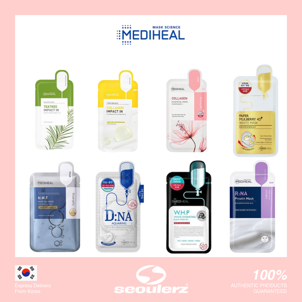 MEDIHEAL Set 10 Mặt Nạ Than Tre 25ml Dưỡng Ẩm Làm Sáng Da | Shopee Việt Nam