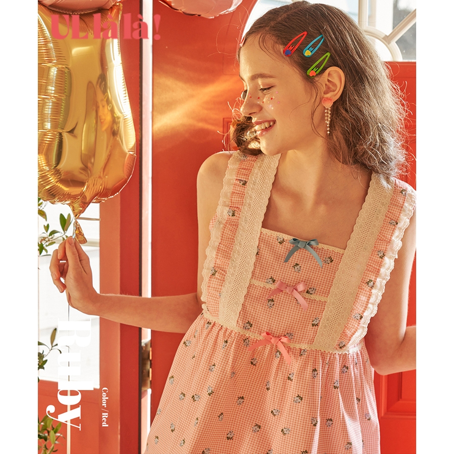 [ULLALA OFFICIAL] (24183WTNSN) BỘ NGỦ CÁNH TIÊN ULLALA PYJAMAS RUBY RED ...
