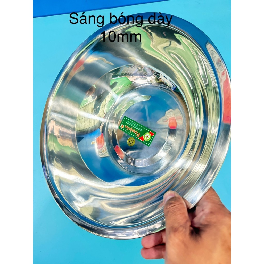 Thau inox 304, chậu inox 304 THAPHAFAC- PHÚC HƯNG PHÁT kích thước từ 16cm đến 34cm có mộc 304 ...