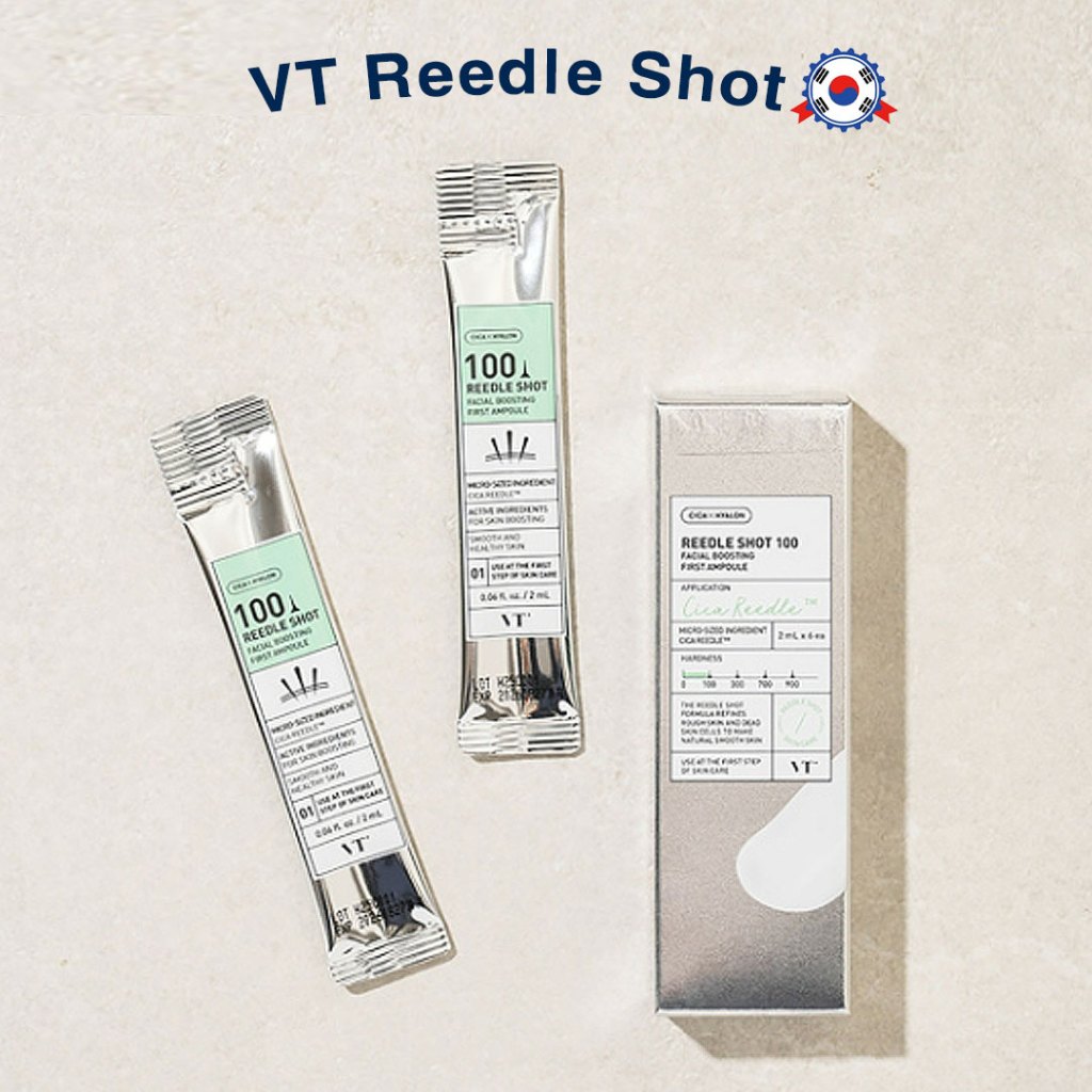 [Vt x DAISO] VT Reedle Shot Facial Boosting First Ampoule (100 / 300) Shot _ From Korea | Shopee ...