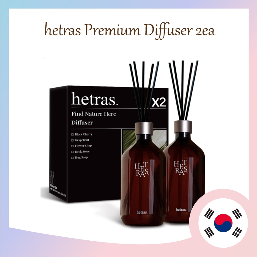 Hetras Premium Diffuser 500ml 2ea / Hương thơm mới Daisy Namsan Baby Cotton Lãng mạn Oải hương ...