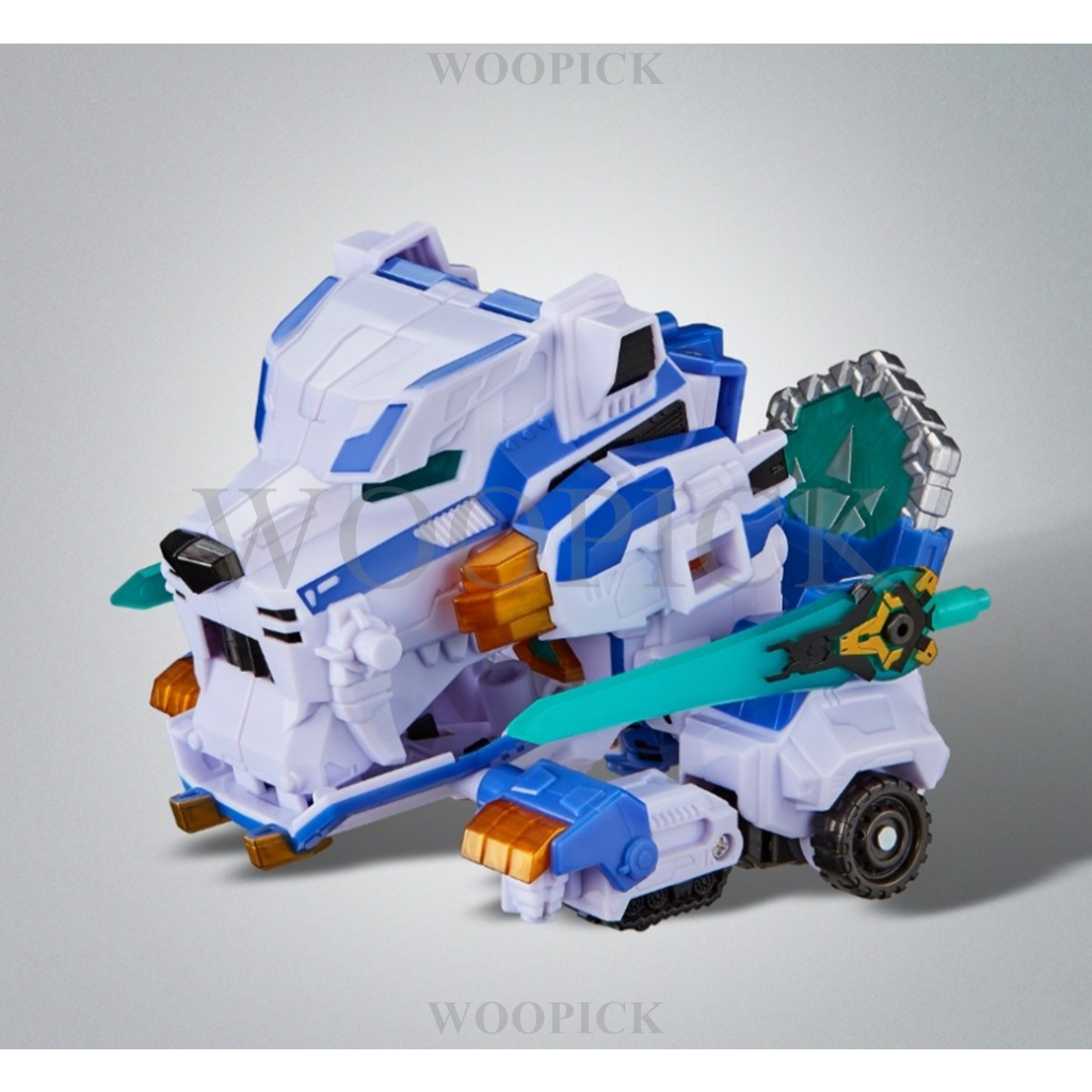 Miniforce Dinoid Warrior FROZEN TIGER Trắng Headbot Biến Hình Robot Đồ ...