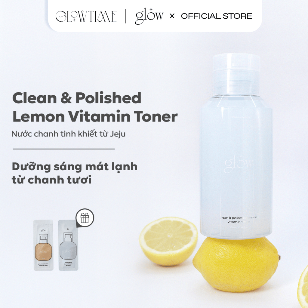 [glow] Toner chanh tinh khiết dưỡng sáng Clean & Polished Lemon Vitamin ...