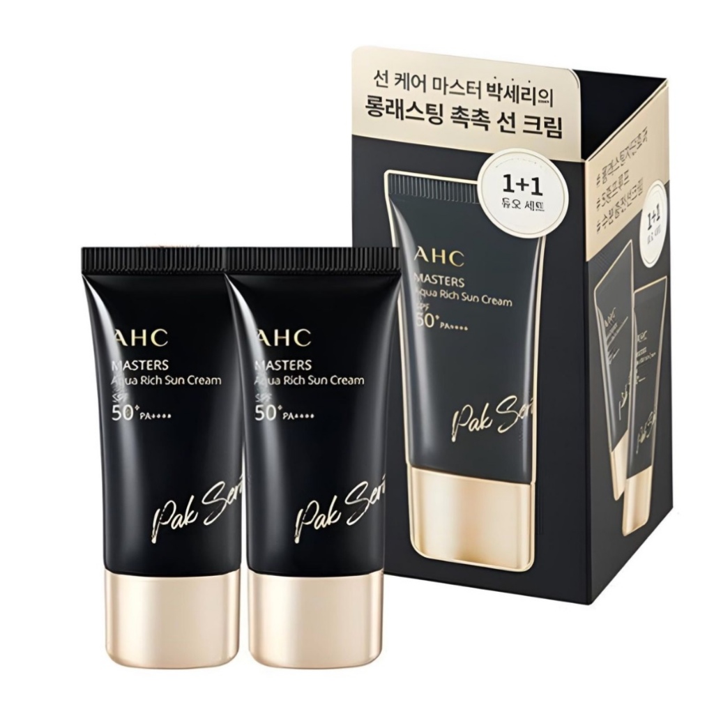Set kem chống nắng AHC Masters Aqua Rich Sun Cream 30ml x 2ea | Shopee Việt Nam