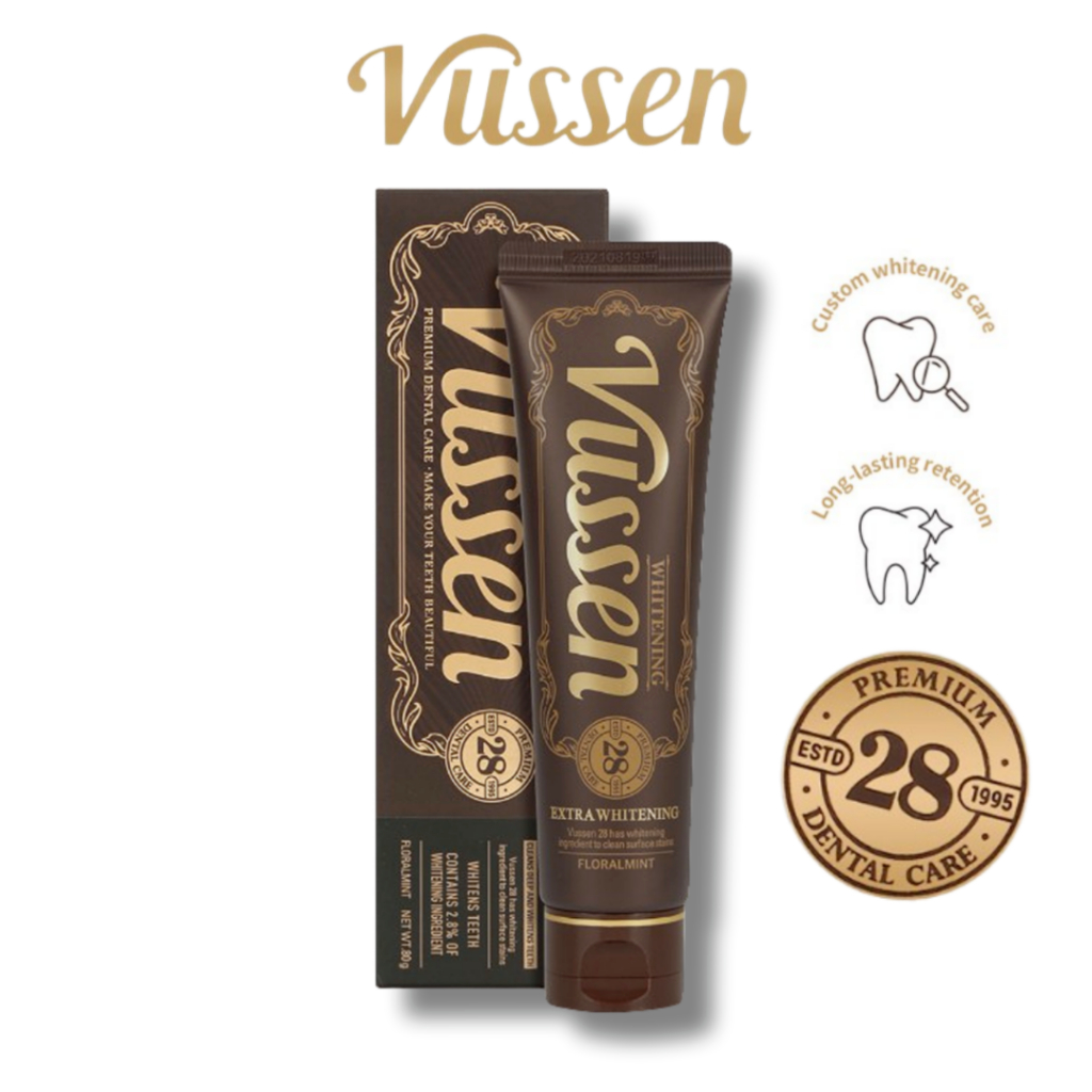 Kem đánh răng làm trắng da Vussen Premium Chức năng cao 28 Extra Whiteing 80g | Shopee Việt Nam