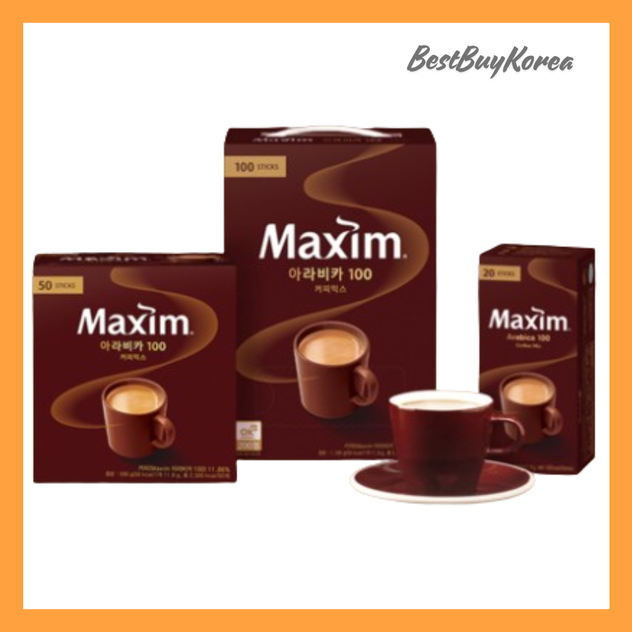 Hộp cà phê đen hòa tan Maxim Arabica 100 Americano 100 gói | Shopee ...