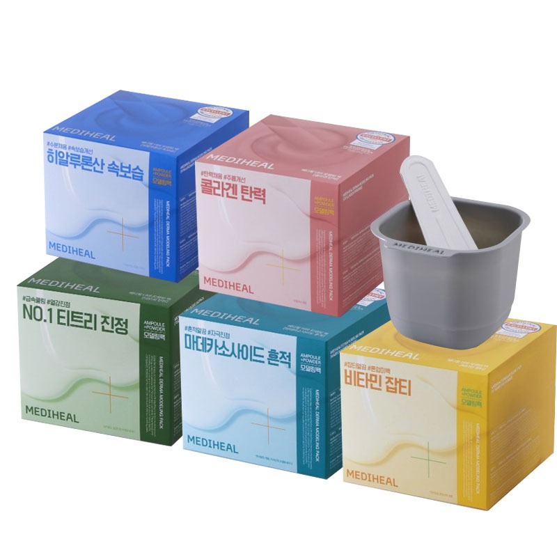 Mediheal Derma Modeling Pack bột 28g + ampoule 2ml / axit hyaluronic ...