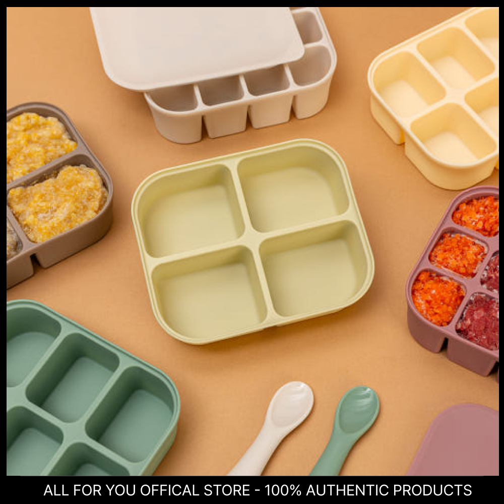 [Bluemama] Bộ hộp đựng thức ăn cho bé bằng silicon, 2p | Shopee Việt Nam