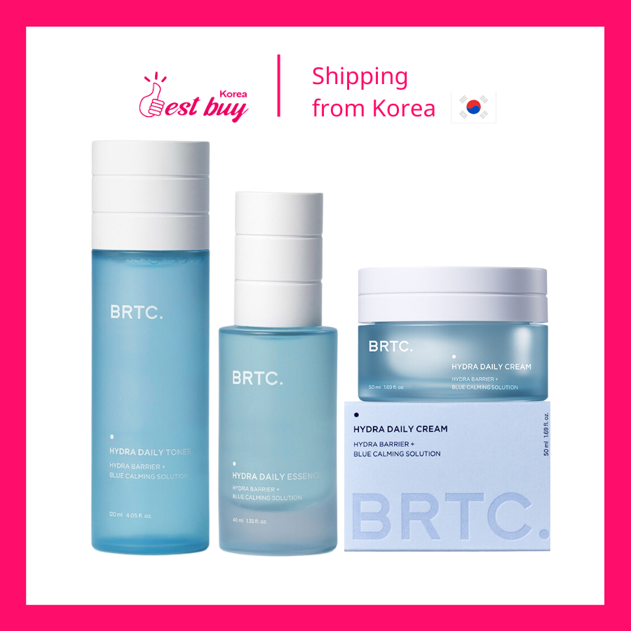 Bộ dưỡng cấp ẩm cho da BRTC Hydra Daily Toner 120ml/Essence 40ml/Cream ...