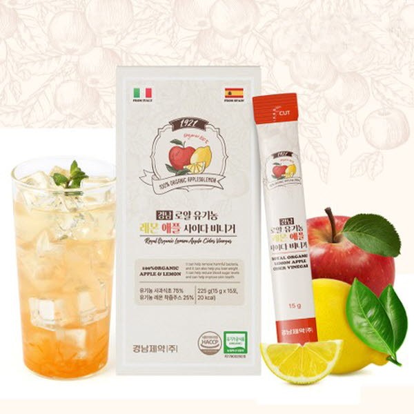 Royal Organic Detox Lemon Apple Cider Giấm asabi juice 15ea | Shopee Việt Nam
