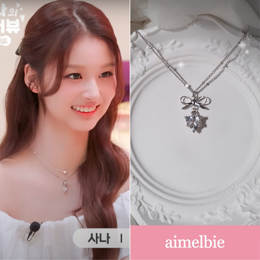 [Vòng cổ NMIXX Sullyoon] ♥ Trang sức Hàn Quốc ♥ Vòng cổ bán ruy băng và ...