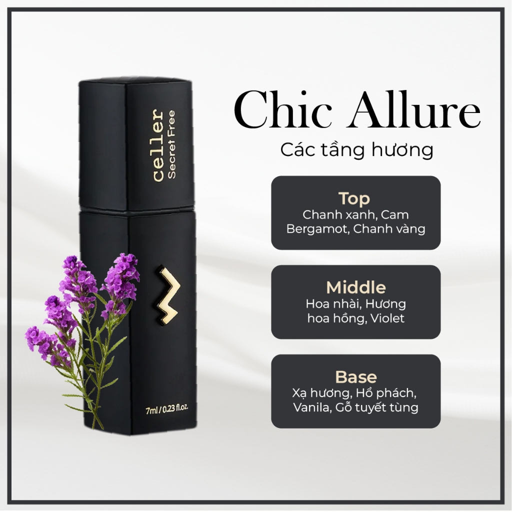 Nước hoa tinh dầu đa năng Hàn Quốc Celler Secret - Chic Allure | Shopee Việt Nam