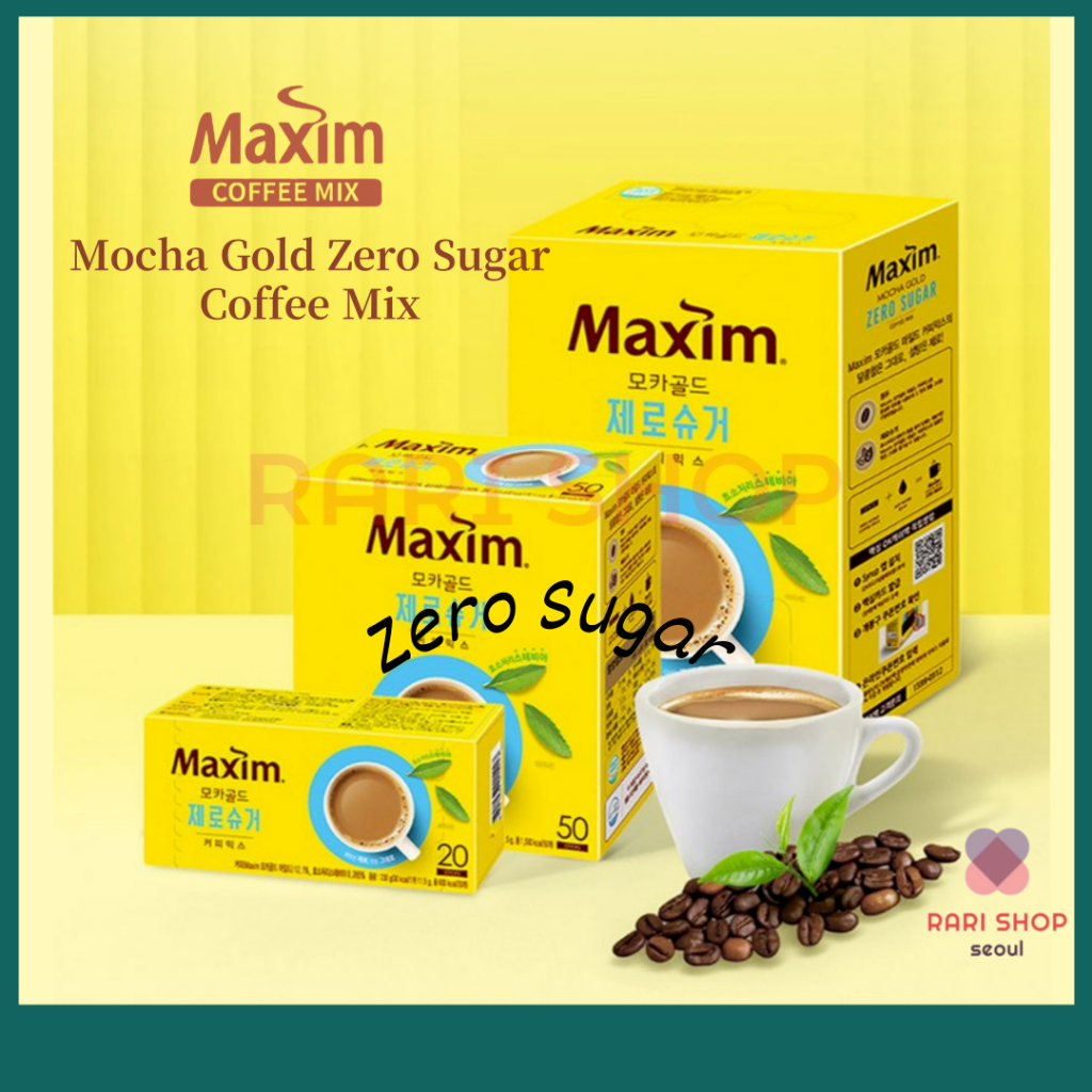 [Maxim] Cà phê hòa tan Mocha Gold Zero Sugar 11,5g (10T / 20T) Cà phê ...